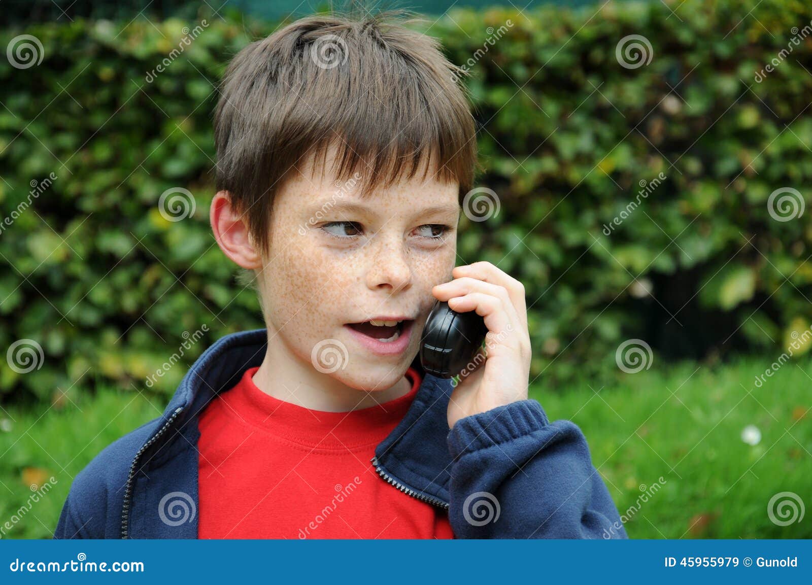 Boy with walkie talkie stock image. Image of childhood - 45955979