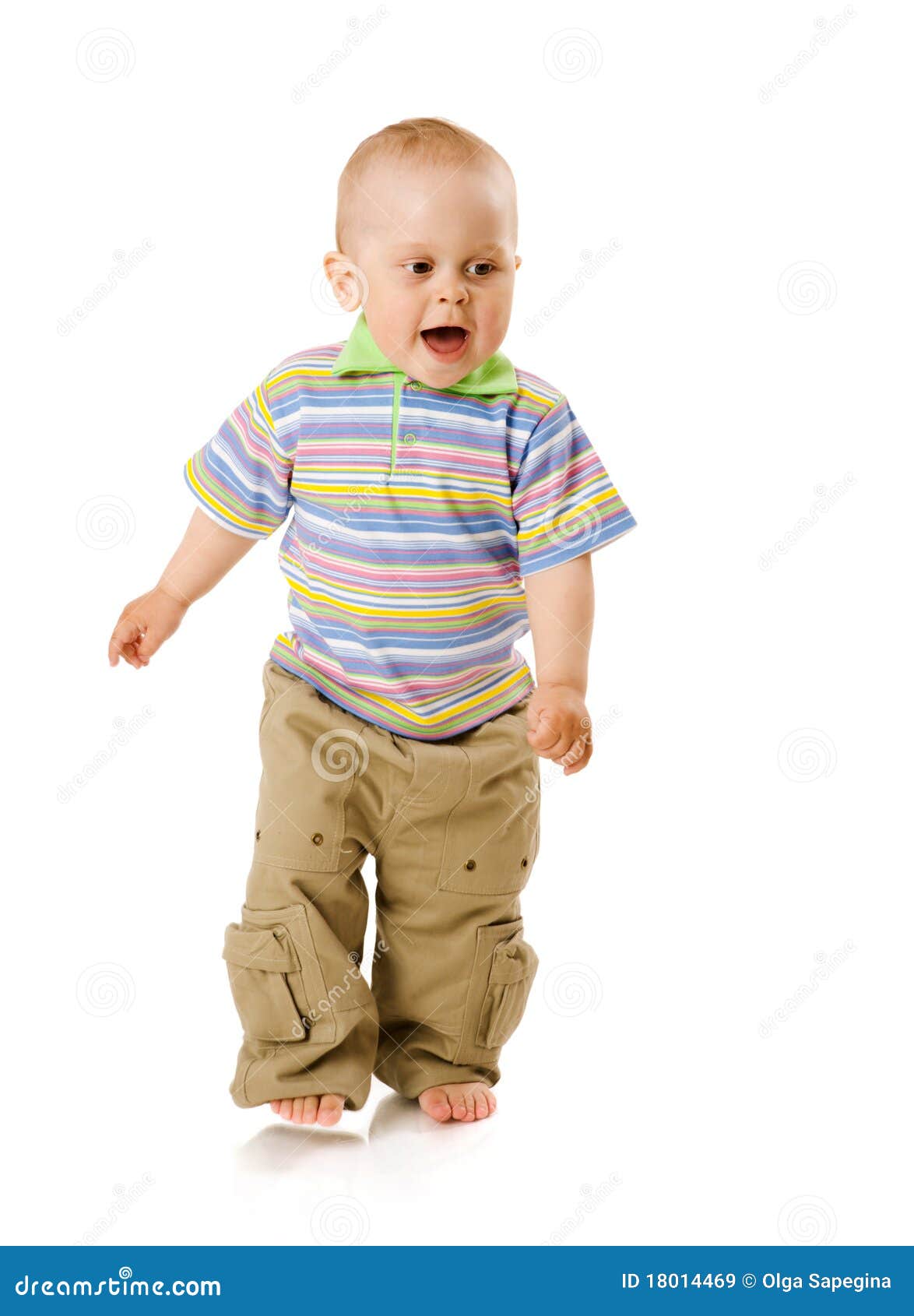 Boy walking stock image. Image of smiling, playing, contemplation ...