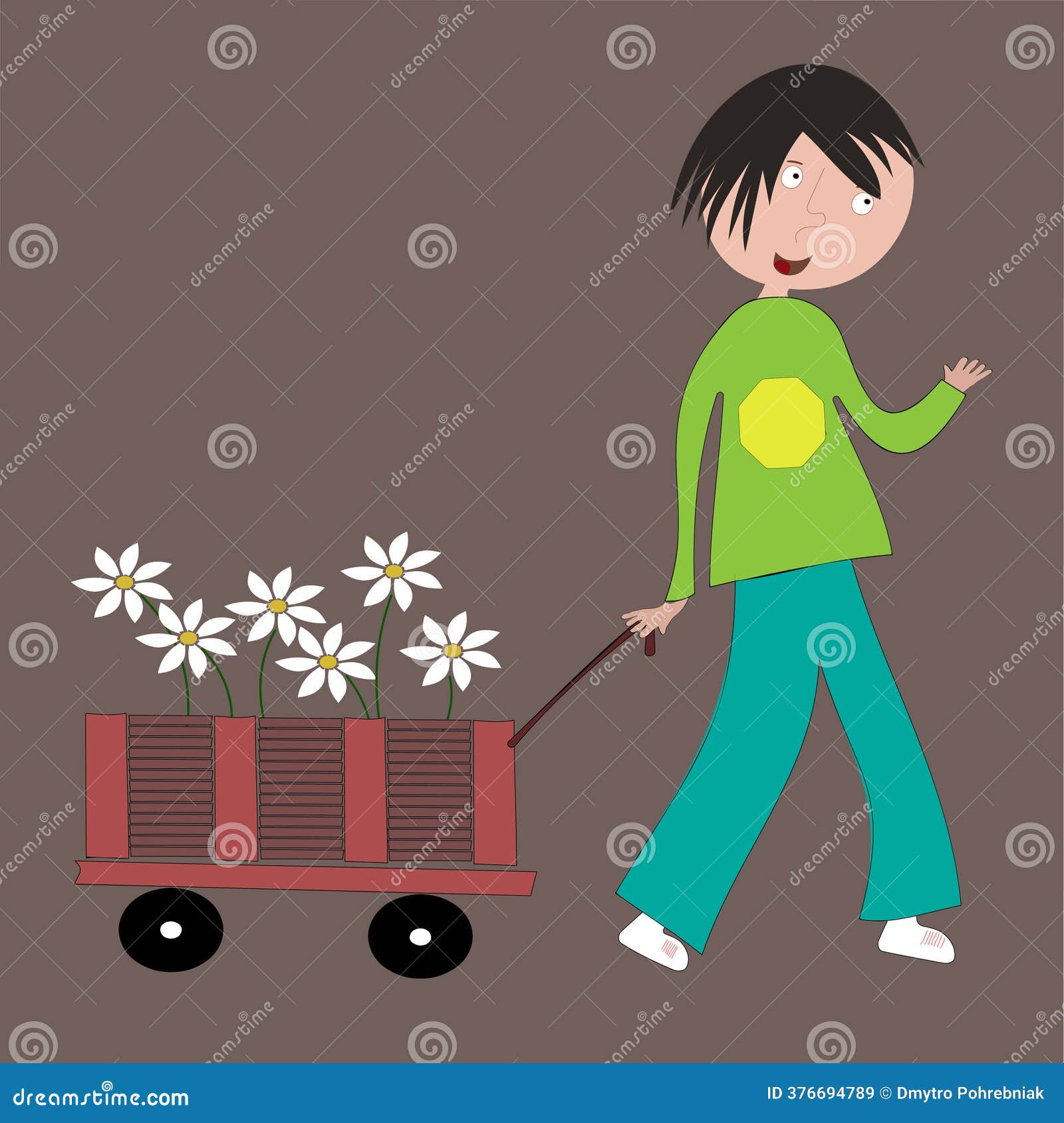 Cartoon Boy Pulling Face | CartoonDealer.com #38066919