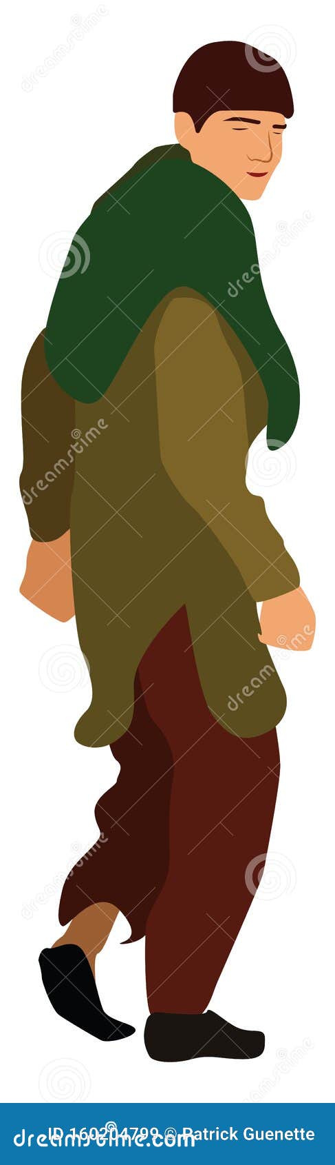 Boy Walking, Illustration, Vector Stock Vector - Illustration of cute ...