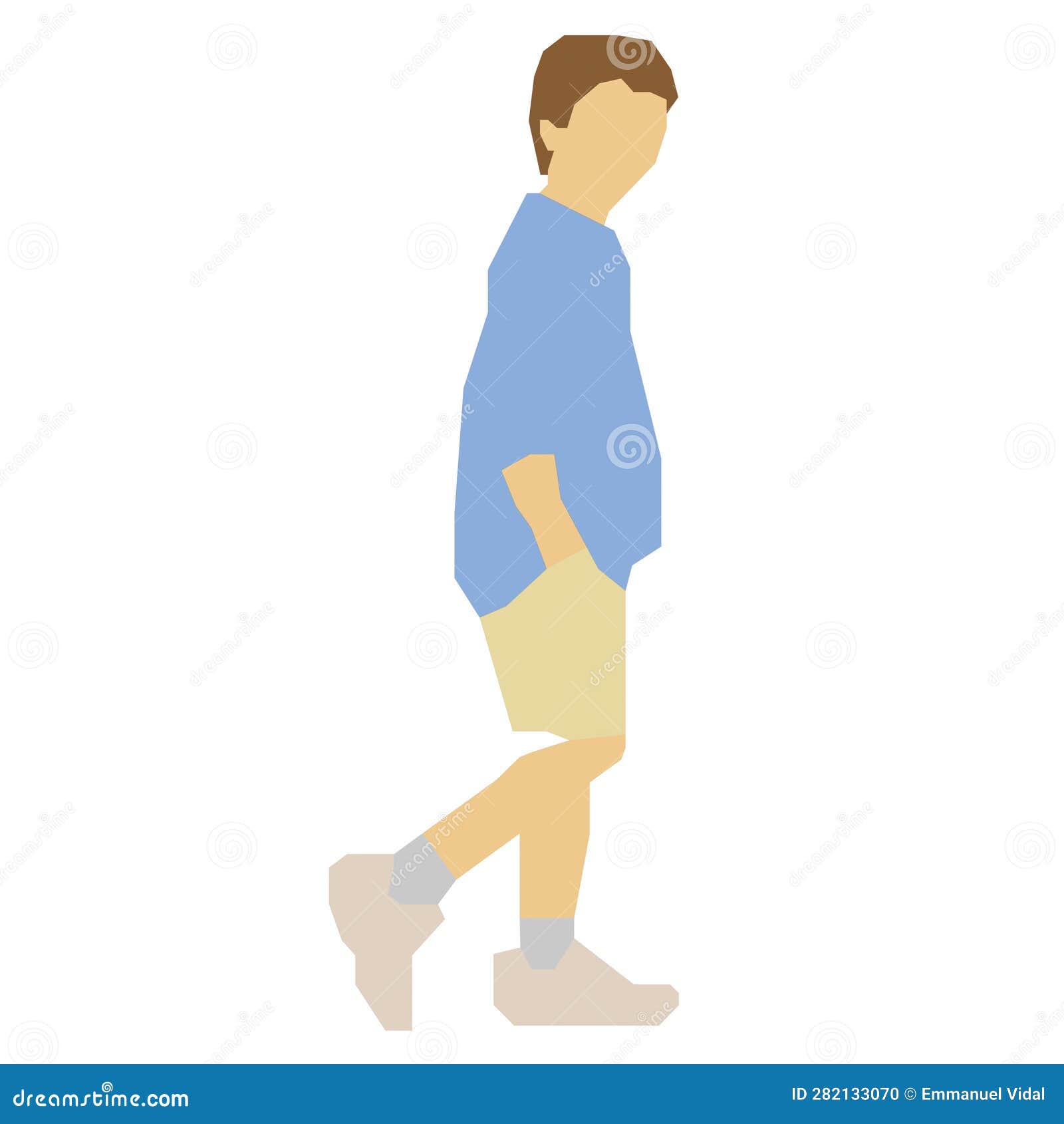 Boy Walking 6 Vector Illustration Stock Photo - Illustration of adult ...
