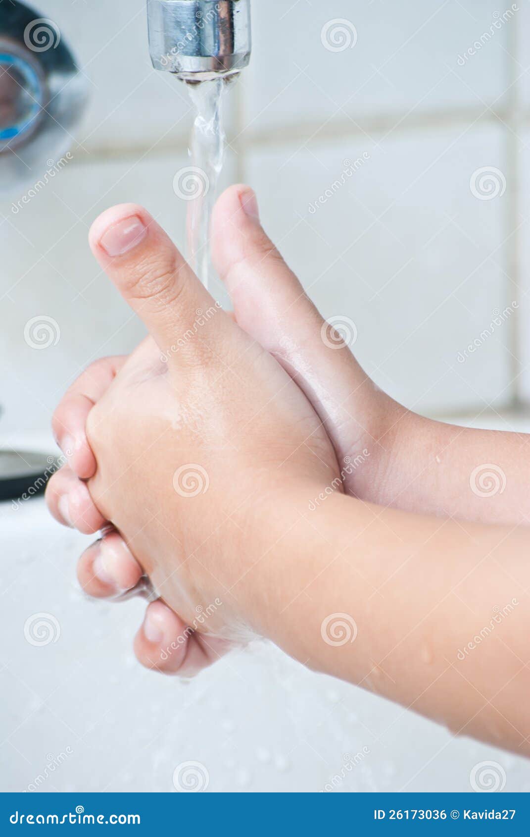 The boy washing hands. stock photo. Image of hygiene - 26173036