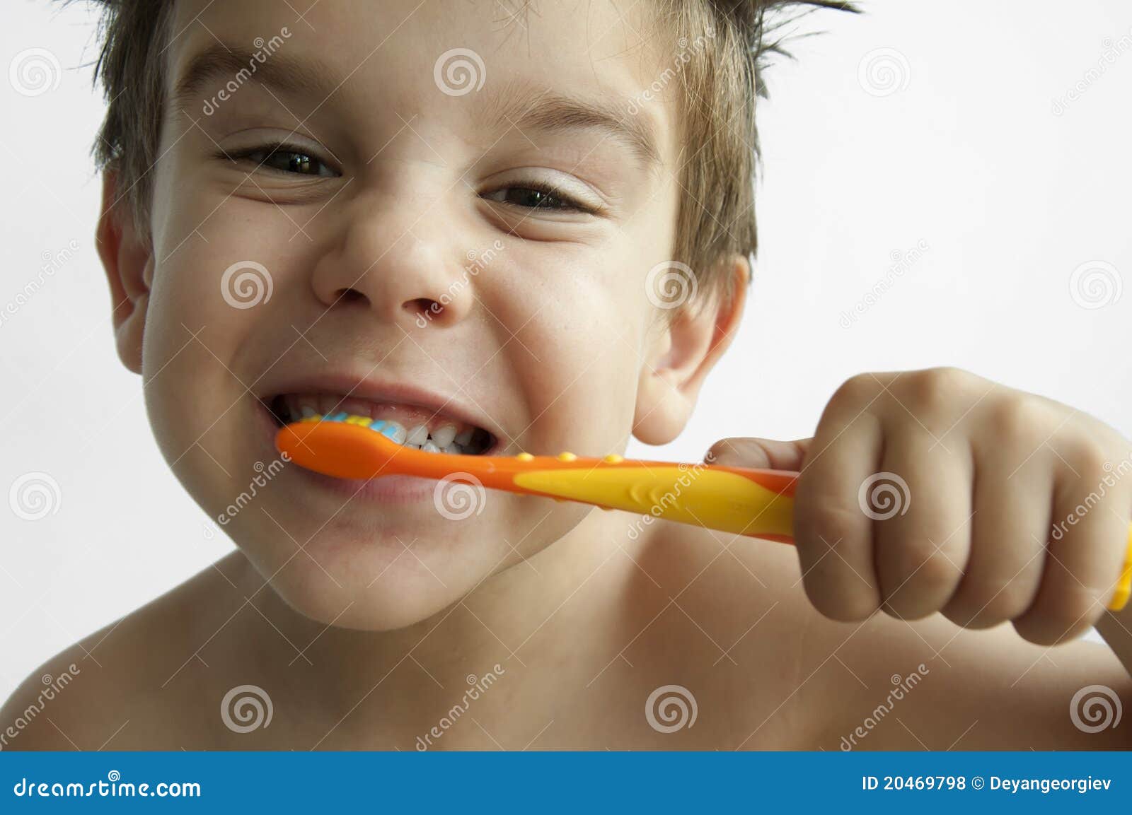 Boy washing teeth stock photo. Image of hold, maintenance - 20469798