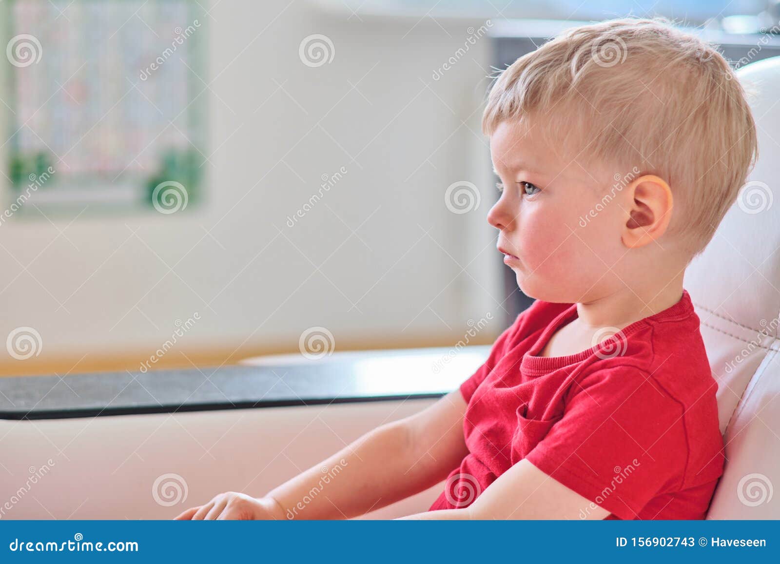 Boy watching tv stock image. Image of toddler, sweet - 156902743