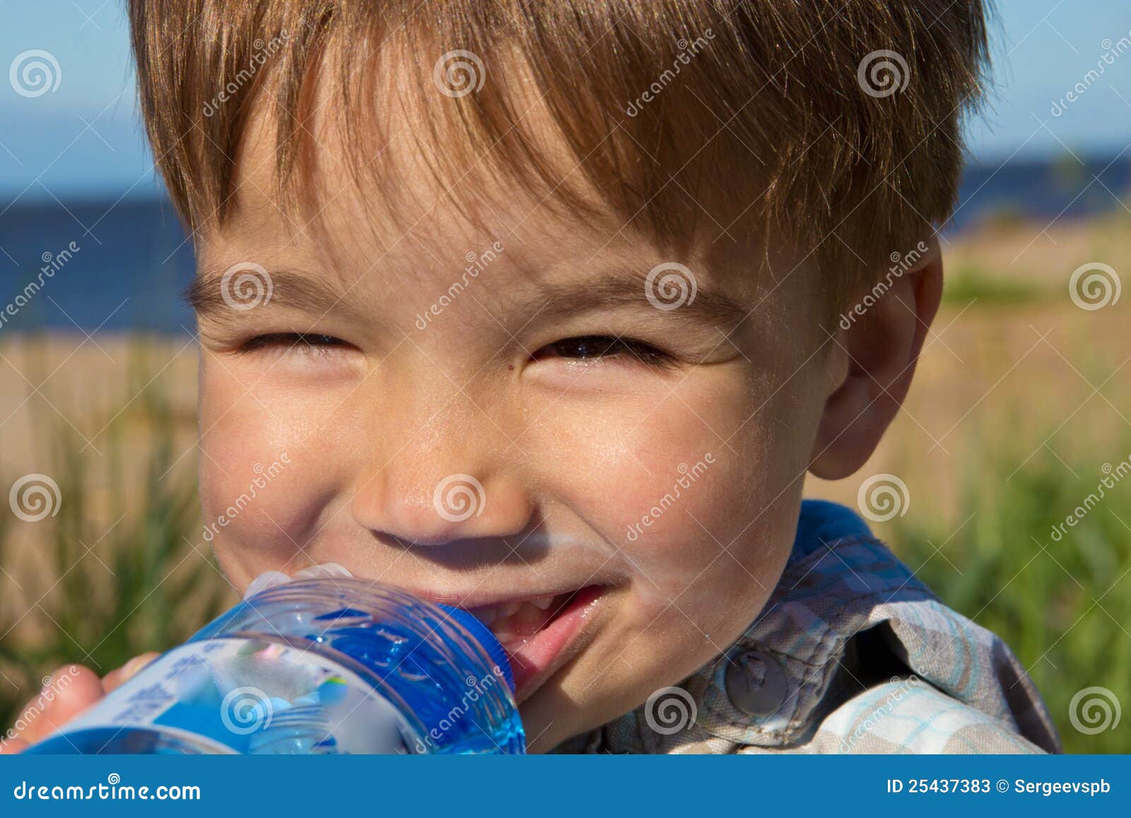 Boy and water stock image. Image of bottle, caucasian - 25437383