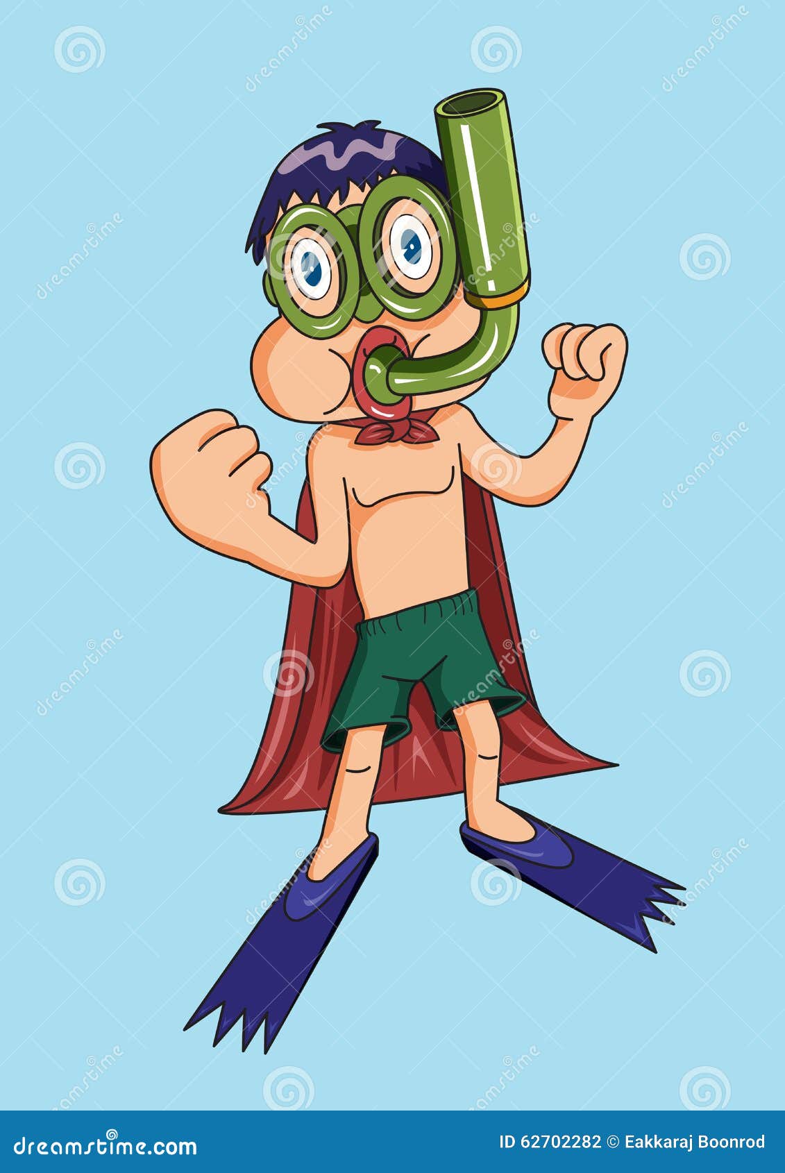 Boy Water Dive Holiday Vector Stock Vector - Illustration of white ...