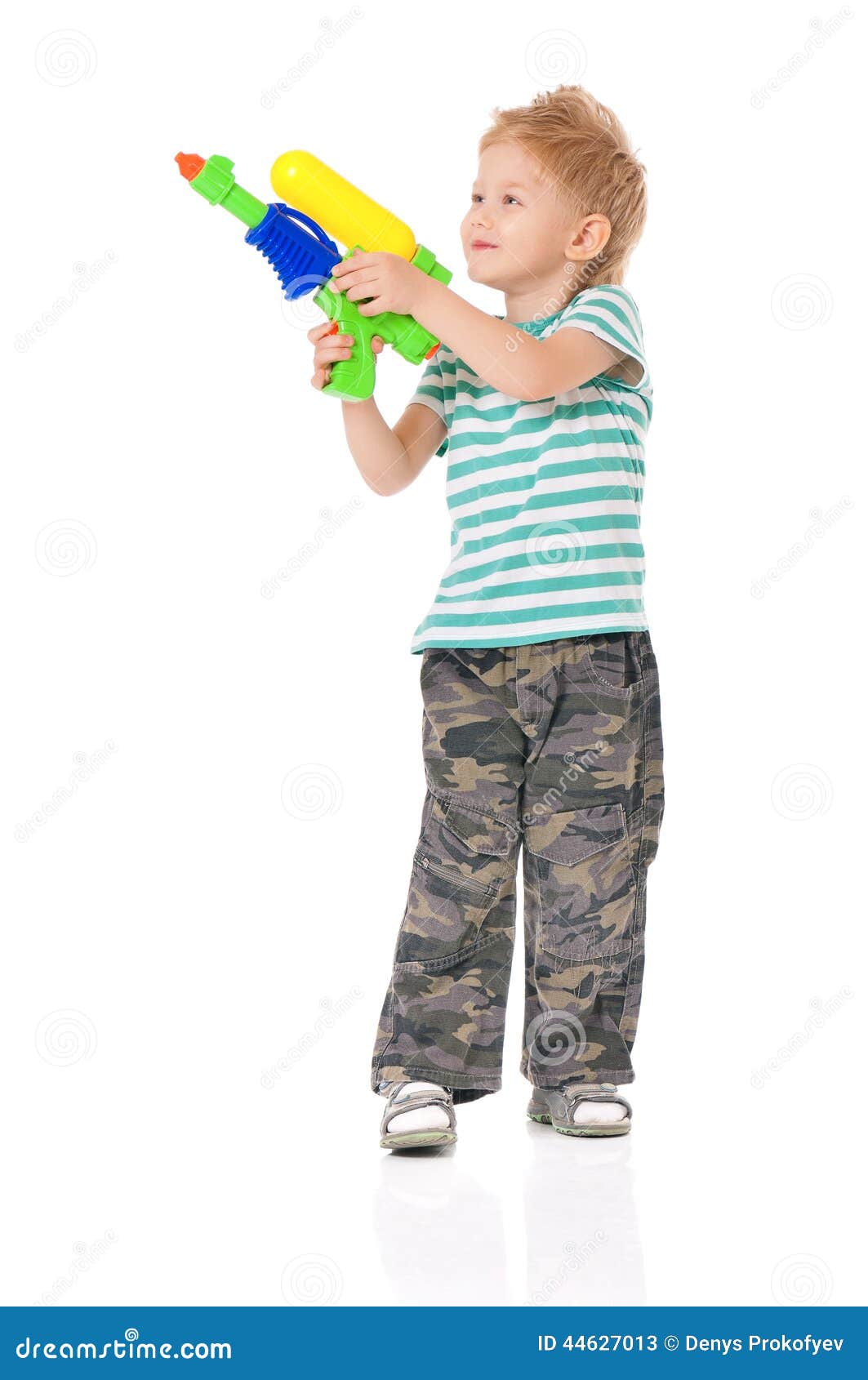 Boy With Water Gun Stock Photo - Image: 44627013