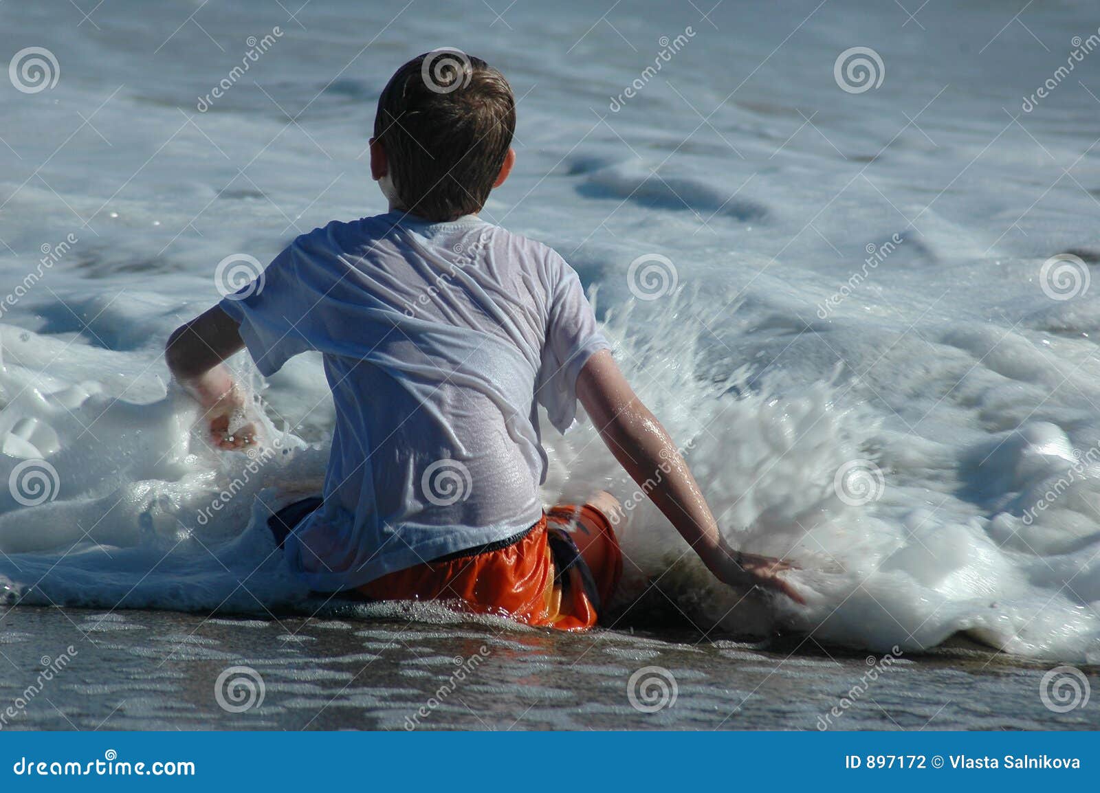 Boy and Waves stock photo. Image of ocean, vlasta, wave - 897172