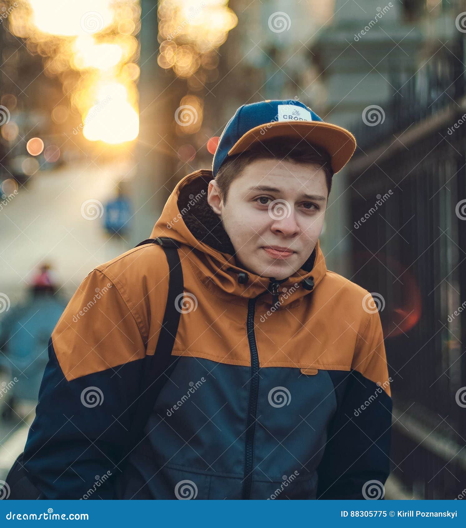 Boy wearing a cap stock image. Image of adolescence, child - 88305775