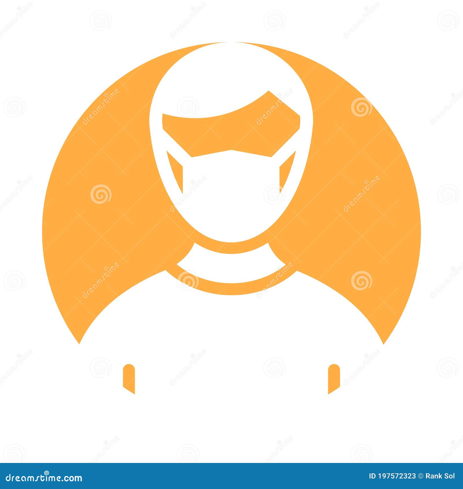 Boy Wearing Mask Vector Icon Which Can Easily Modify or Edit Stock ...