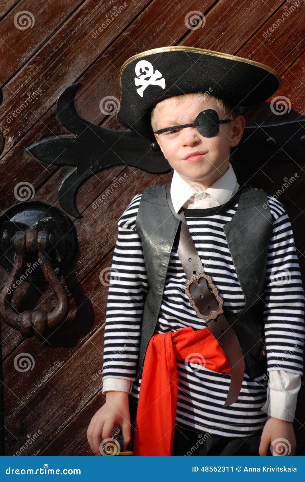 Boy wearing pirate costume stock image. Image of body - 48562311