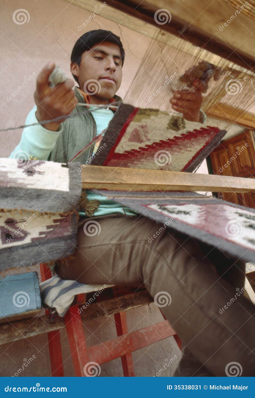 Boy Weaving Textiles in Cusco, Peru Editorial Photo - Image of artisans ...