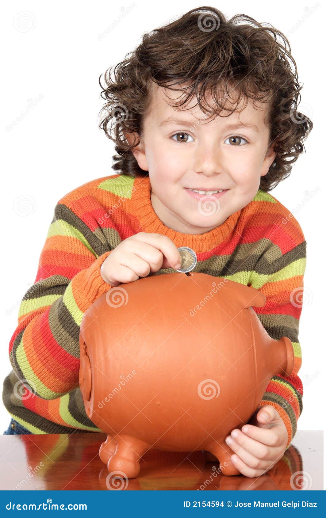 Boy whit money box stock photo. Image of children, future - 2154594