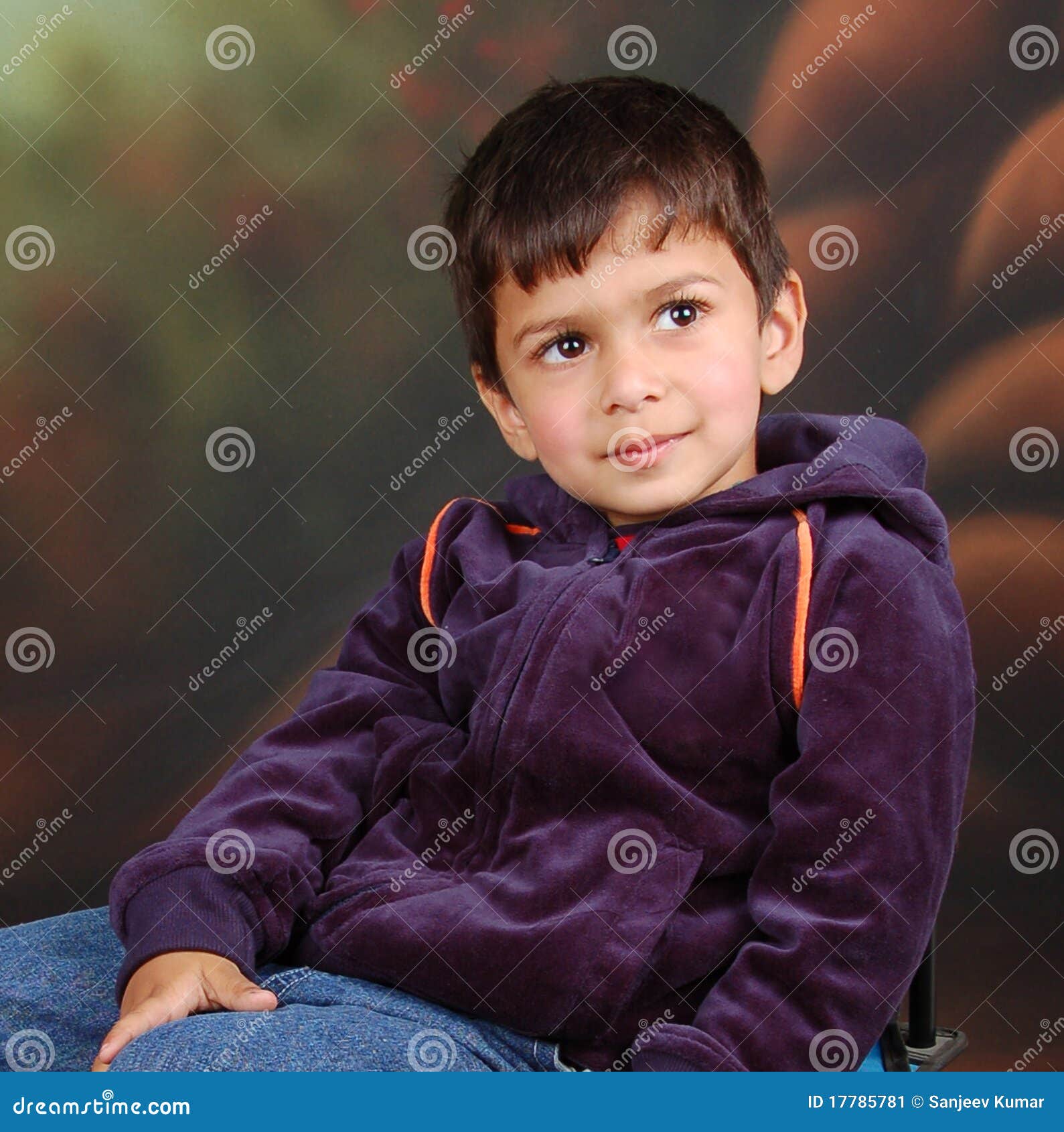 Boy Who Thinking Deeply. Picture Image: 17785781