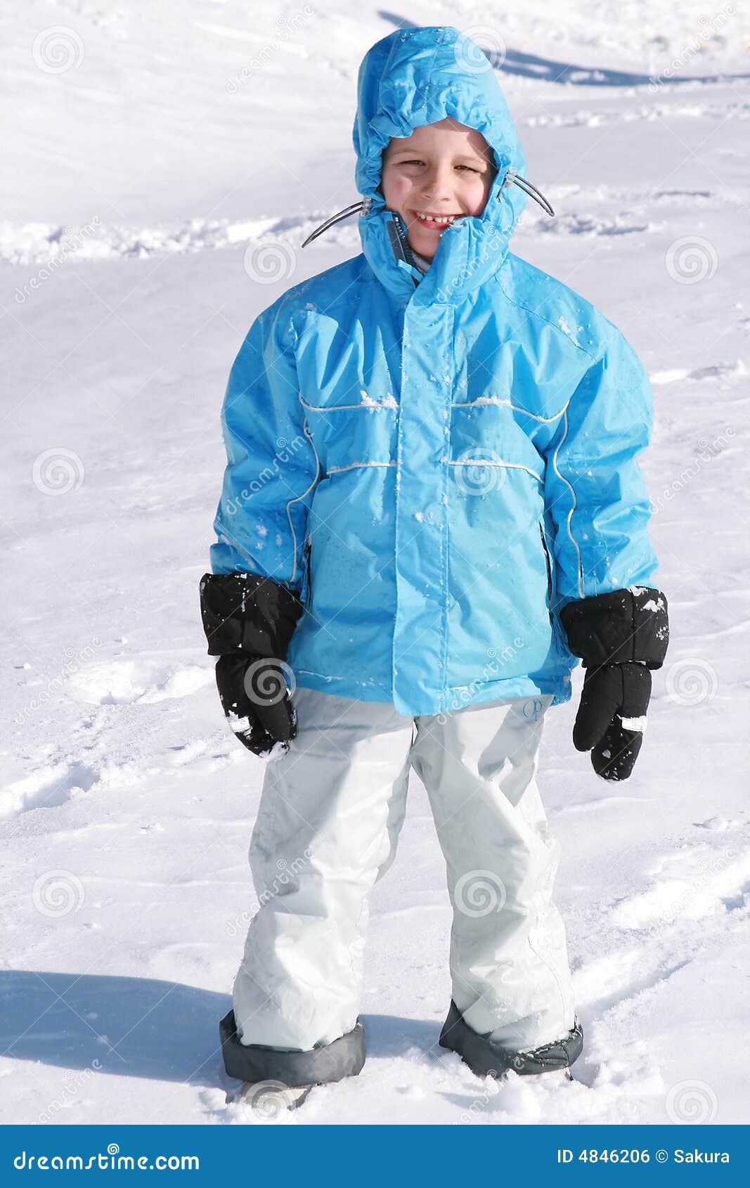 Boy in winter stock photo. Image of little, recreational - 4846206
