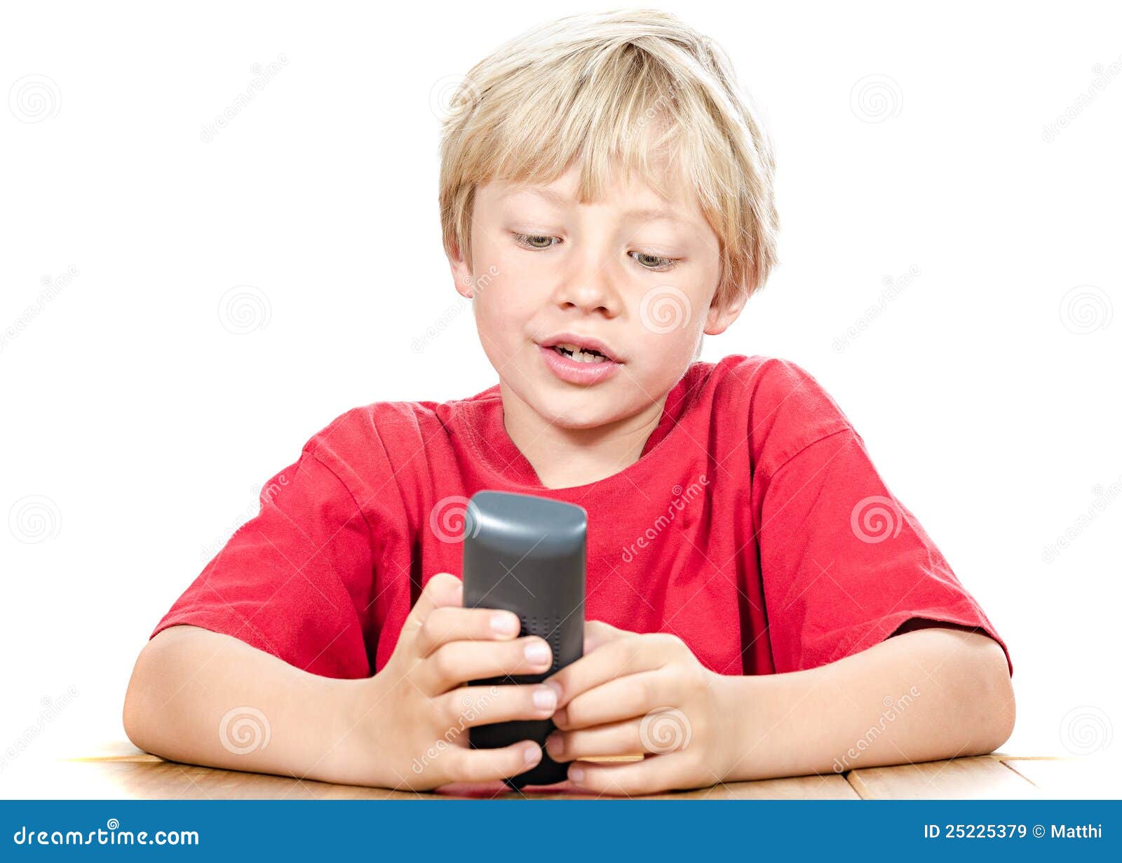 Boy with wireless phone stock image. Image of funny, small - 25225379