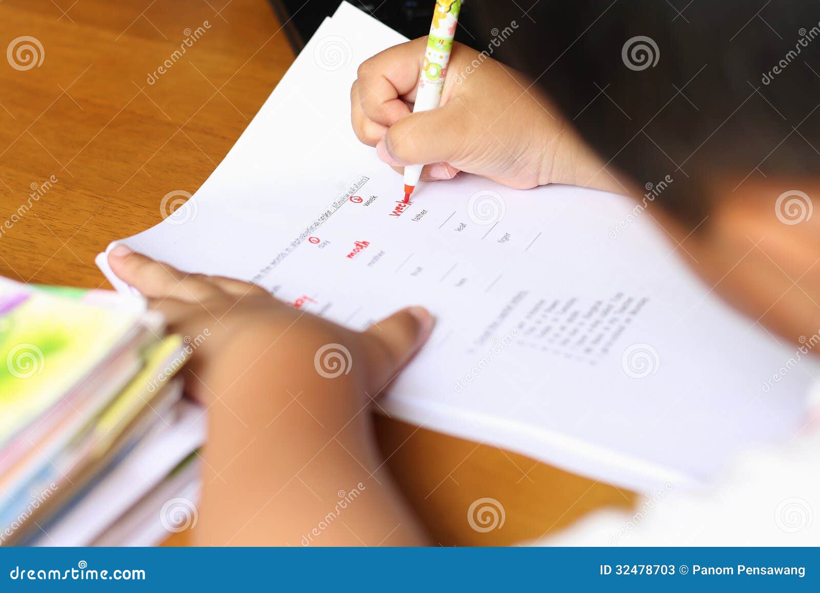 The boy work homework stock image. Image of focused, activity - 32478703