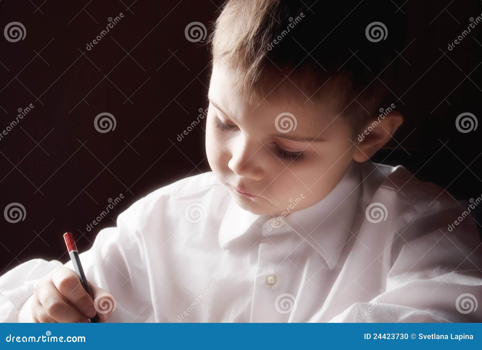 A boy writing a letter stock photo. Image of writing - 24423730