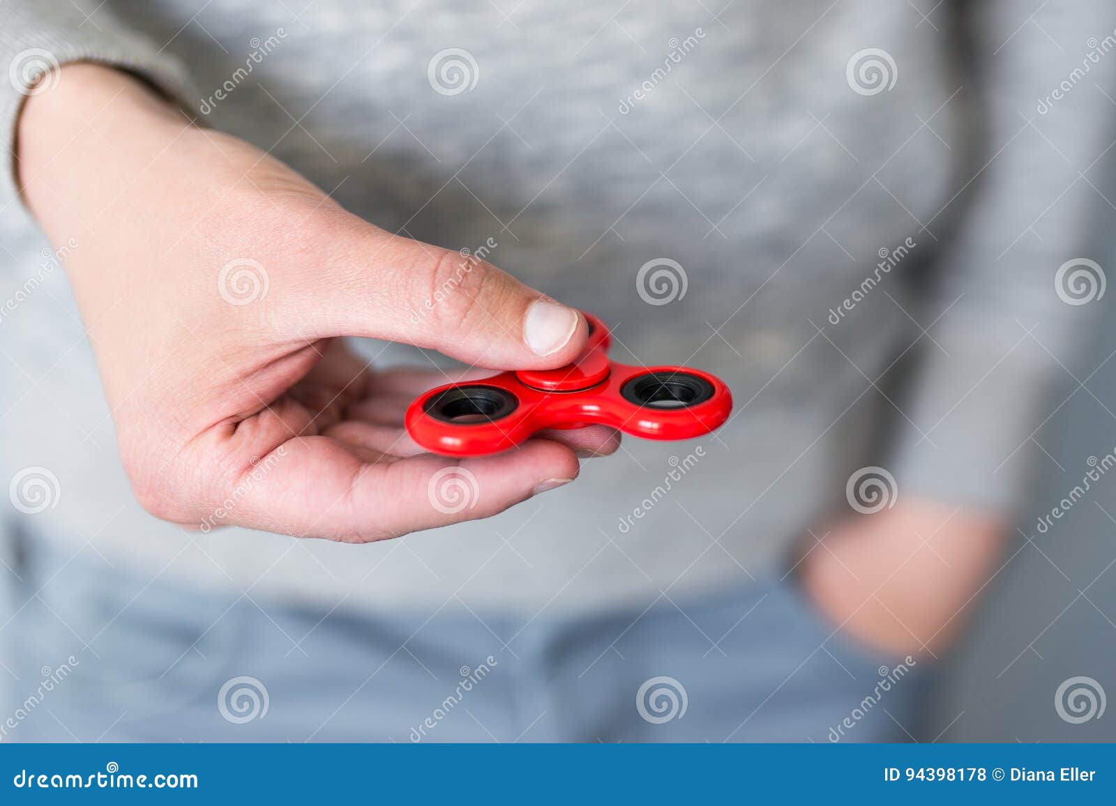 Boy or Young Man Playing with Fidget Spinner Stock Photo - Image of ...