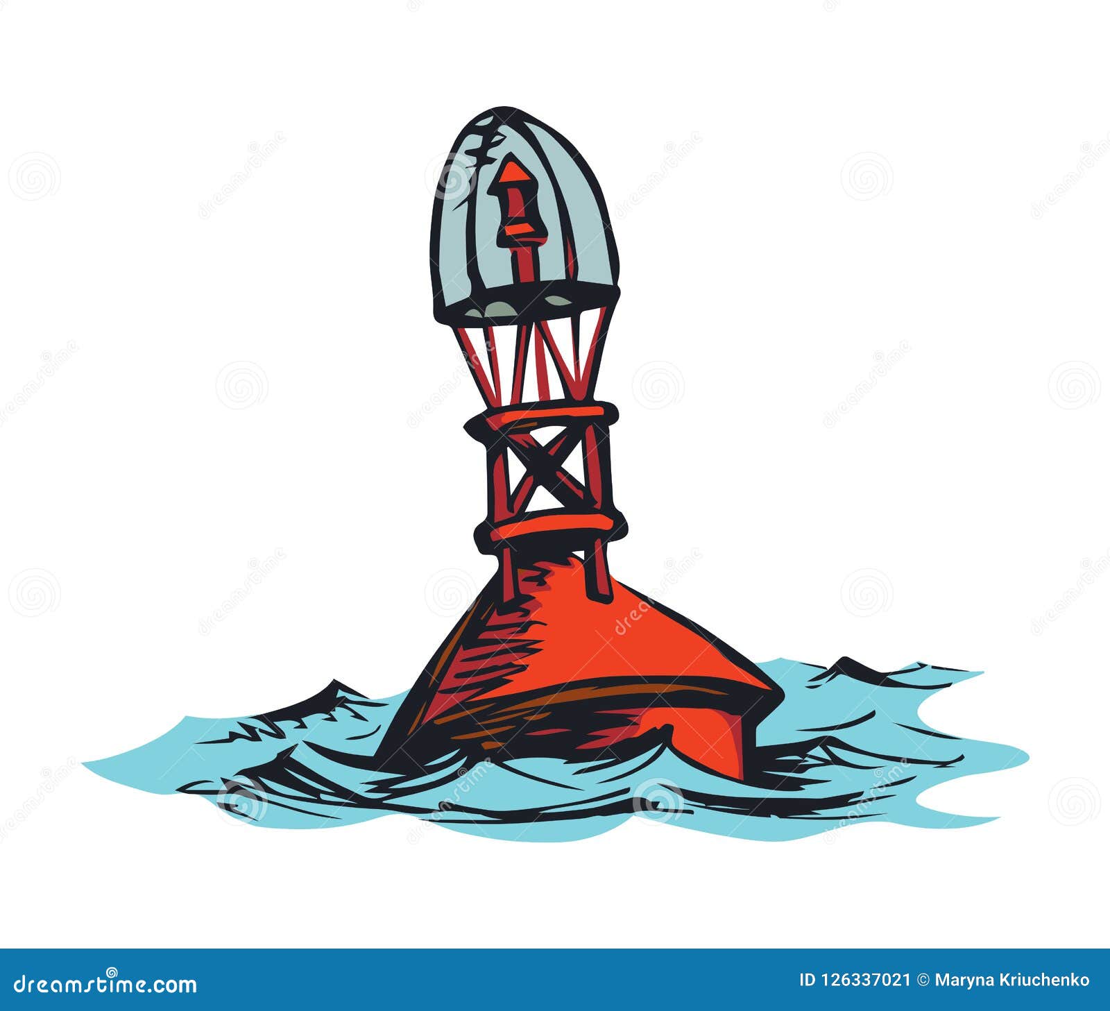 Boya Gráfico del vector ilustración del vector. Ilustración de boya ...