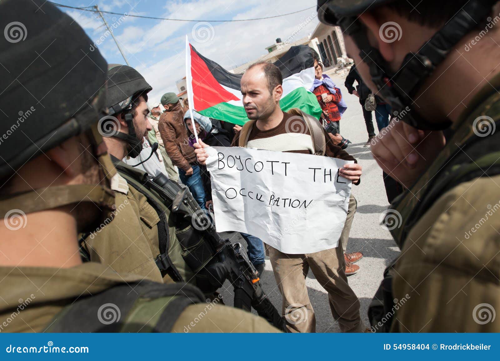 'Boycot Het Beroeps' Palestijns Protest Redactionele Stock Afbeelding ...