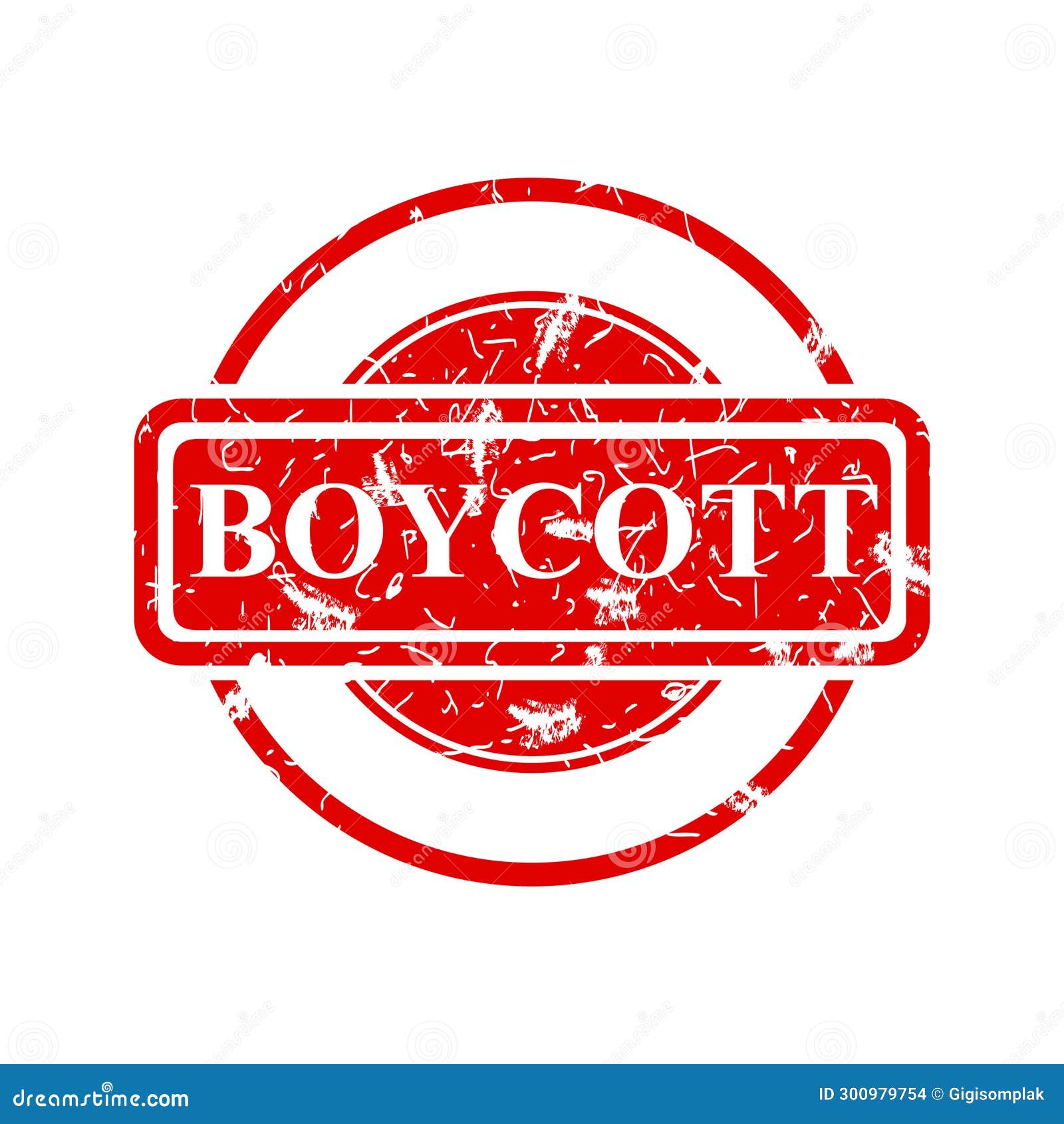 Boycott, Simple Rust Vector Red Circle Vector Rubber Stamp Effect Stock ...