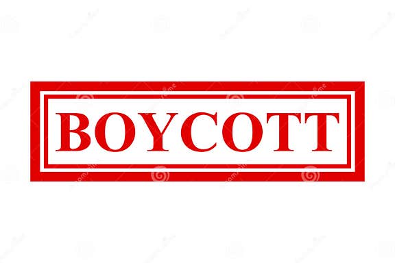 Boycott, Simple Vector Red Simple Rectangle Vector Rubber Stamp Effect ...