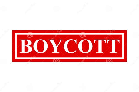 Boycott, Simple Vector Red Simple Rectangle Vector Rubber Stamp Effect ...