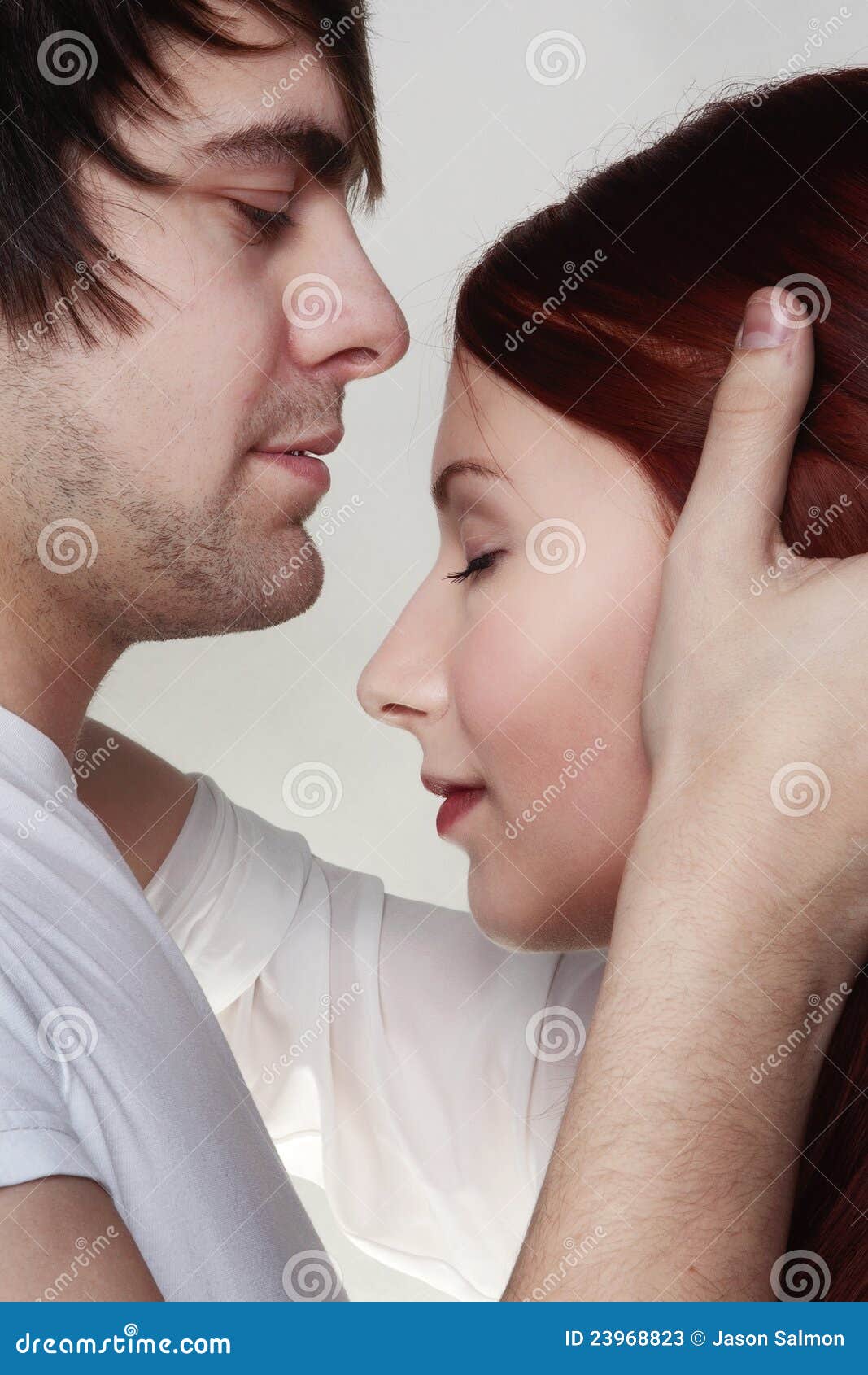 Boyfriend and girlfriend stock image. Image of embracing - 23968823