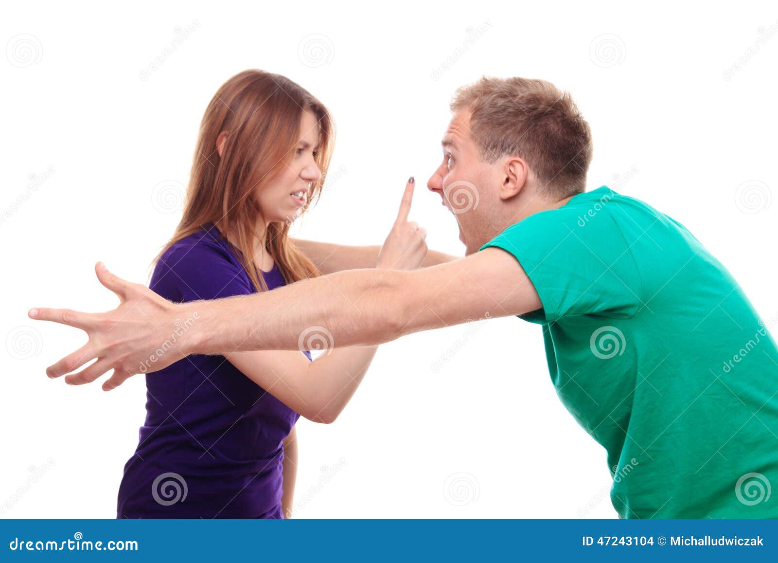 Boyfriend and Girlfriend Arguing Stock Photo - Image of young, emotions ...