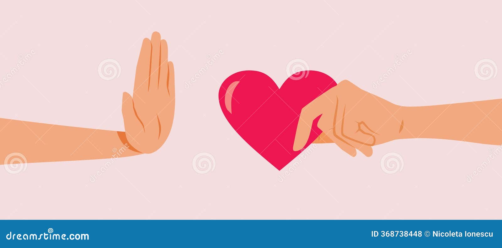 Person Refusing An Apple Vector Cartoon Illustration | CartoonDealer ...