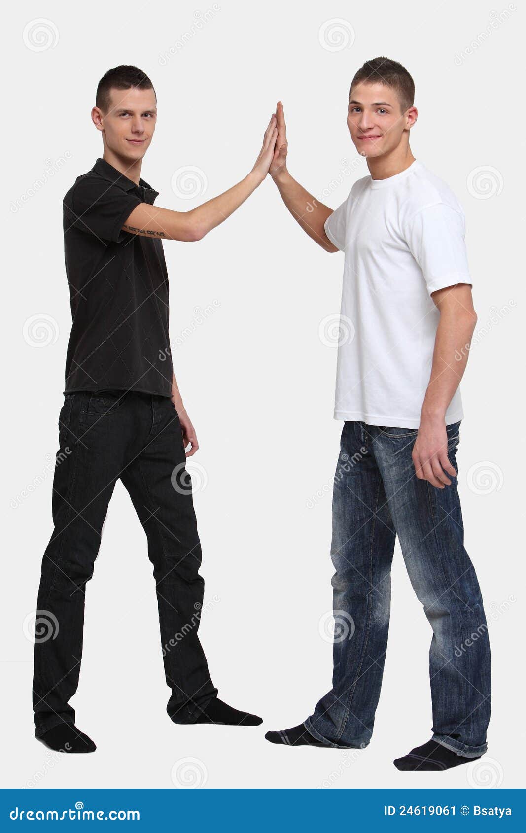 Boys are in agreement with stock image. Image of career - 24619061
