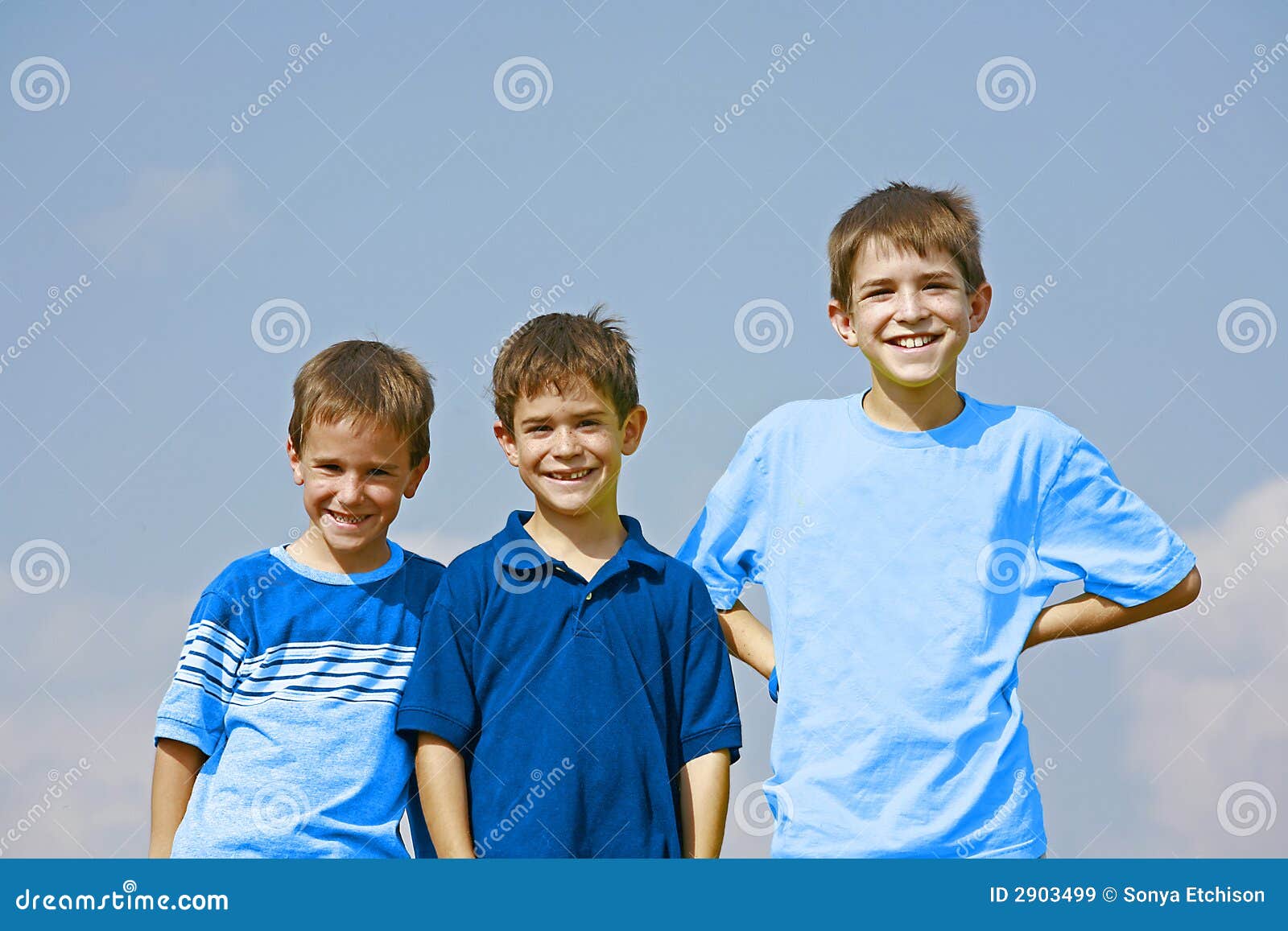 Boys in Blue stock image. Image of group, emotions, little - 2903499