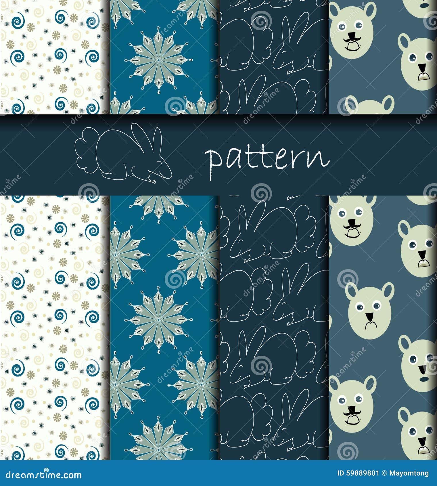 Boys blue pattern stock vector. Illustration of background - 59889801