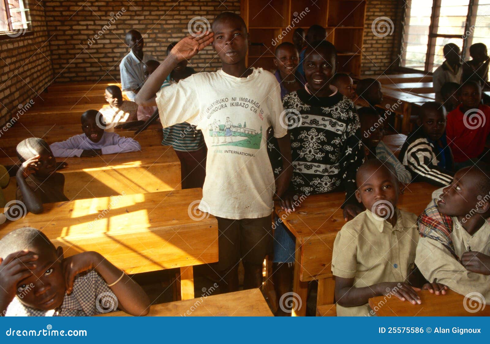 Boys in a Classroom in Rwanda. Editorial Photo - Image of schoolboys ...