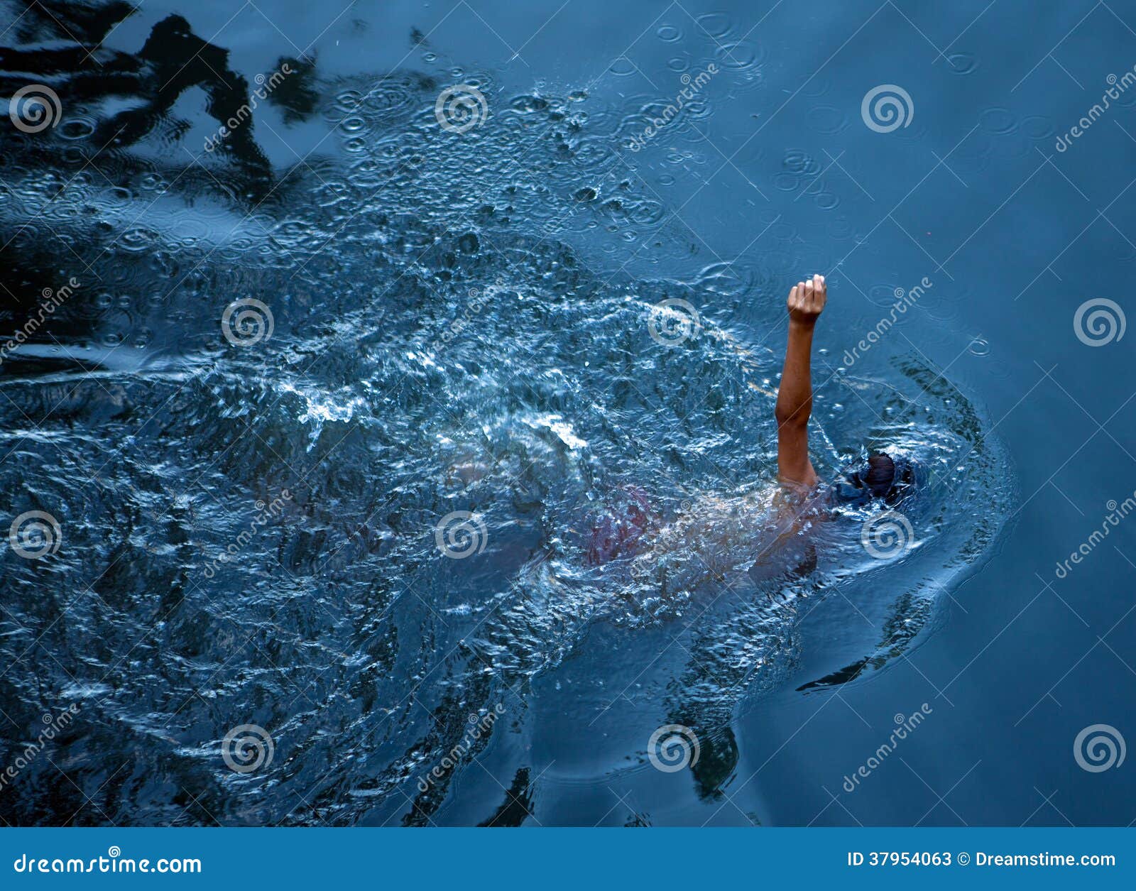 Boys Diving for Coins stock image. Image of filipino - 37954063