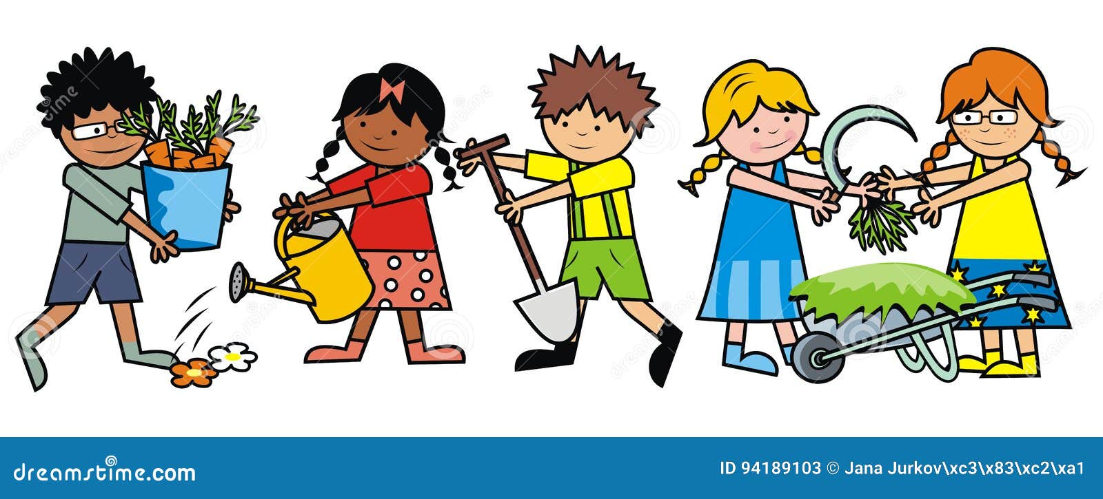 Children Doing Work Clipart
