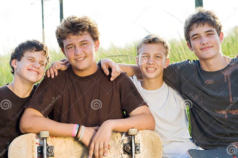 Boys group stock photo. Image of friendship, city, funny - 9604092