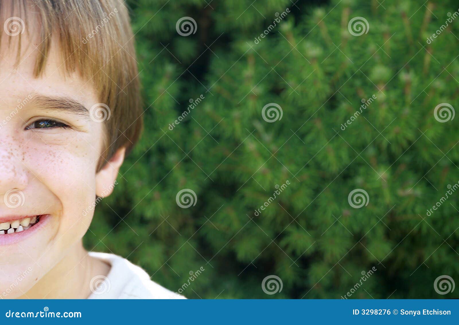 Boys Half Face stock photo. Image of close, childhood - 3298276