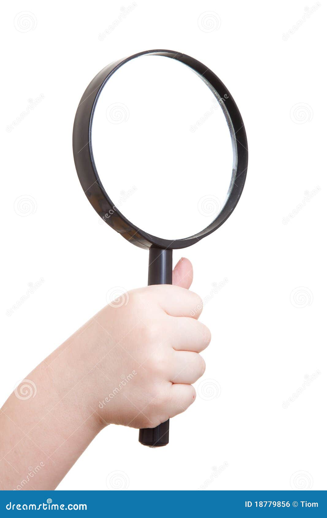 Hand With Magnifying Glass Over Carpal Bones Of Human Skeleton With Red ...