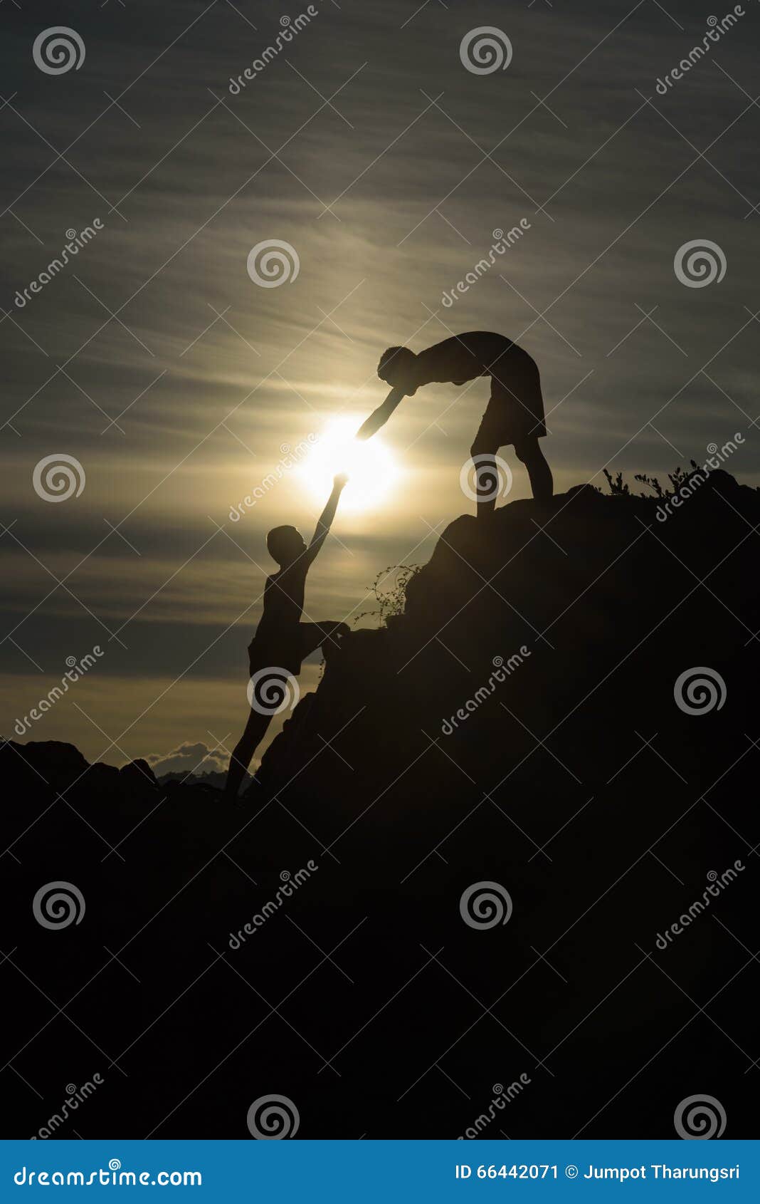 Boys Helped Pull Together Climbing Stock Image - Image of people, islam ...