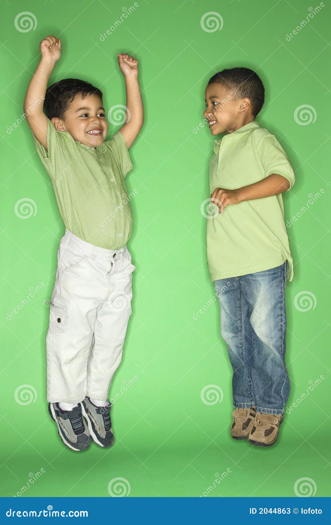 Boys jumping. stock image. Image of male, buddy, relationship - 2044863