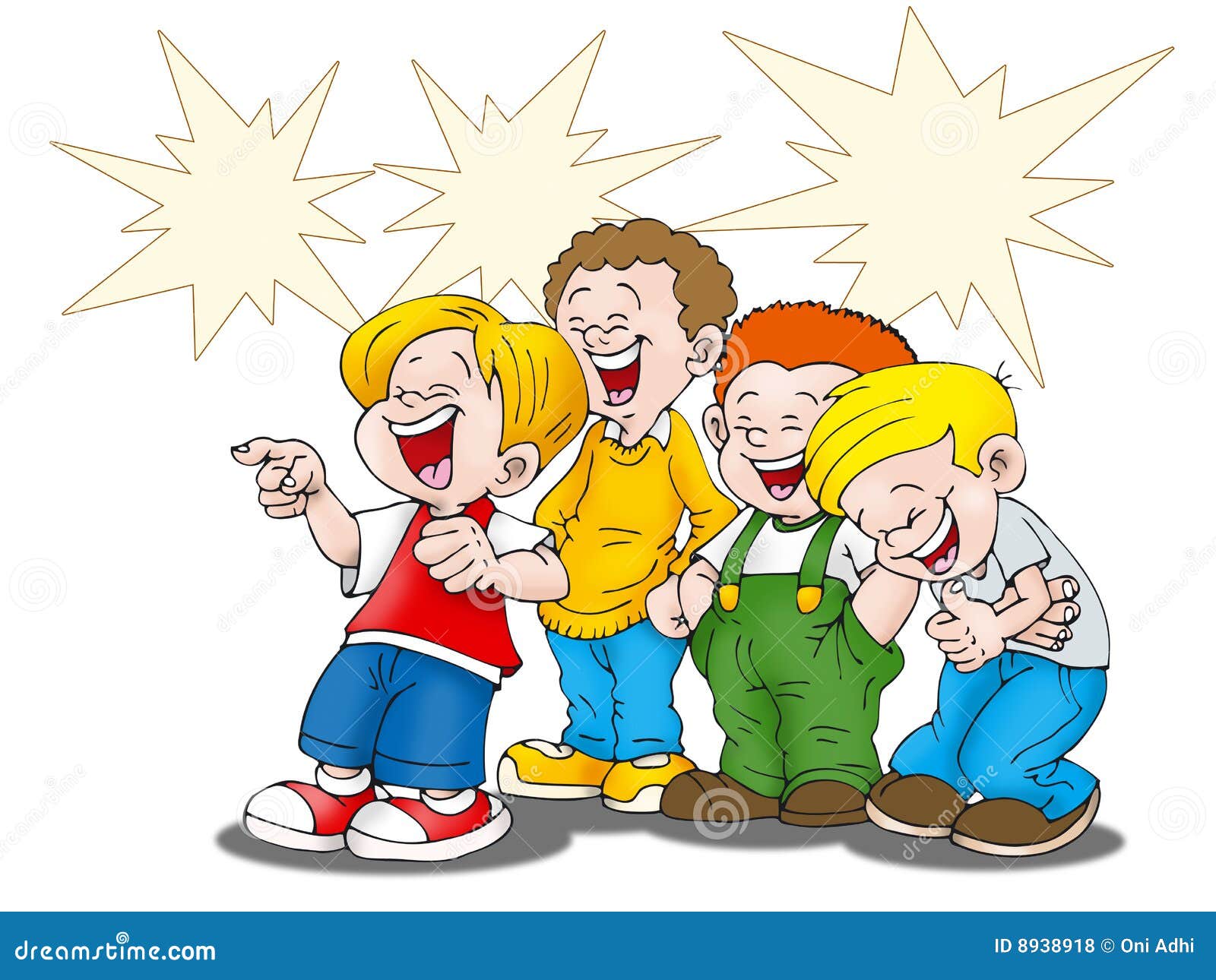 Boys laughing stock illustration. Illustration of face - 8938918