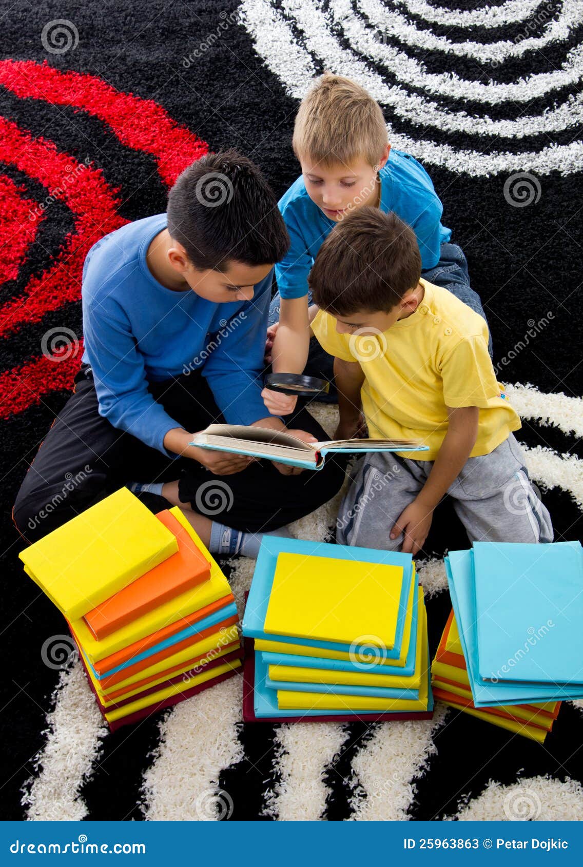Boys learn stock image. Image of color, learning, years - 25963863