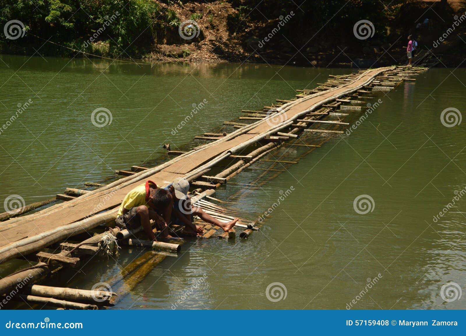 Floating Bridge Royalty-Free Stock Photography | CartoonDealer.com ...