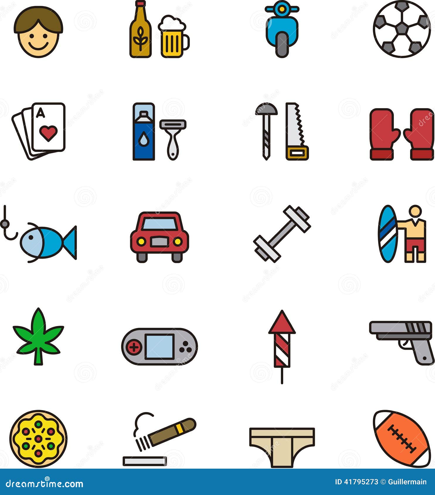 Boys and men icons stock vector. Illustration of boys - 41795273
