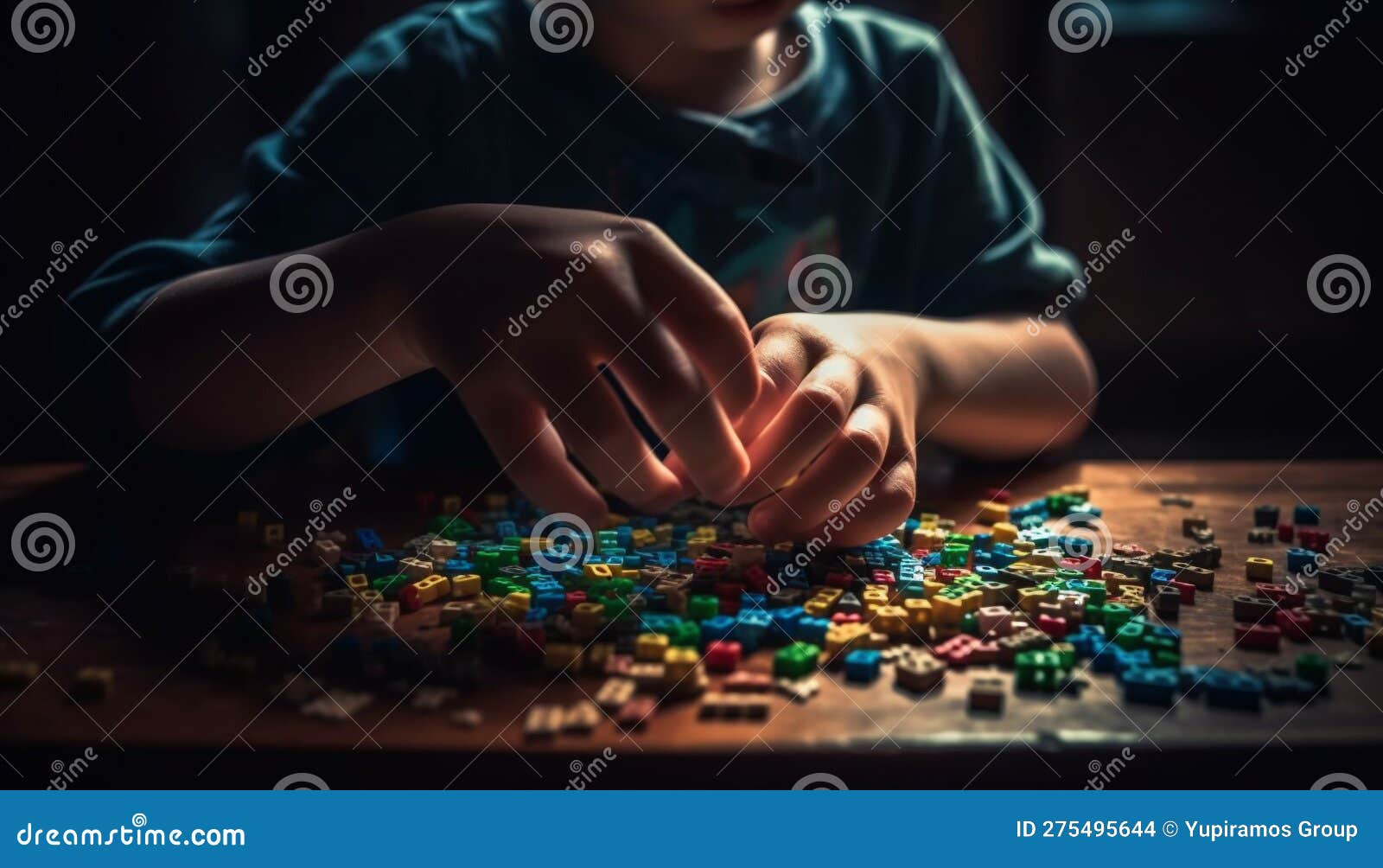 Boys Playing Table Games Indoors with Creativity Generated by AI Stock ...