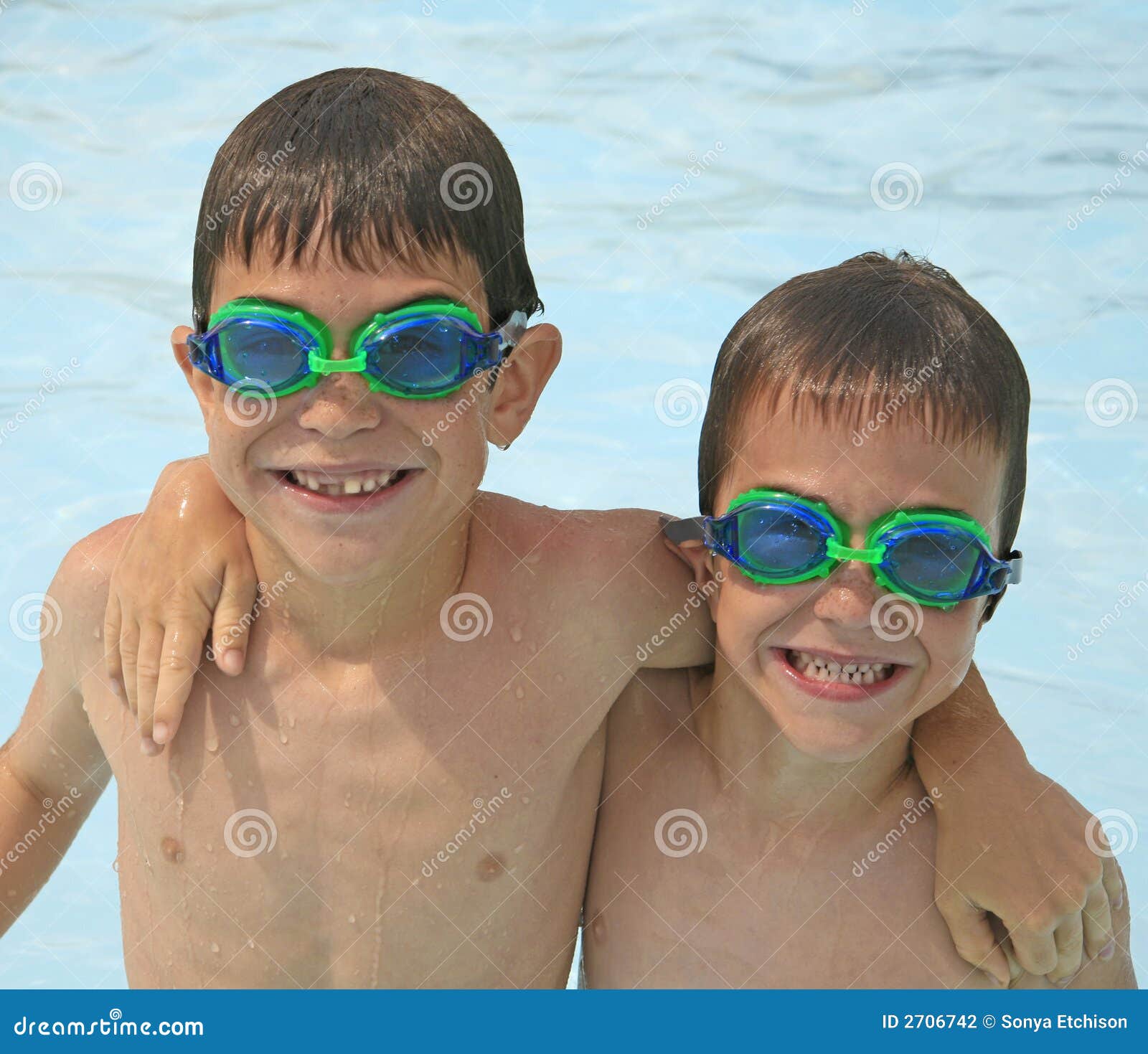 Boys at the Pool stock photo. Image of little, children - 2706742