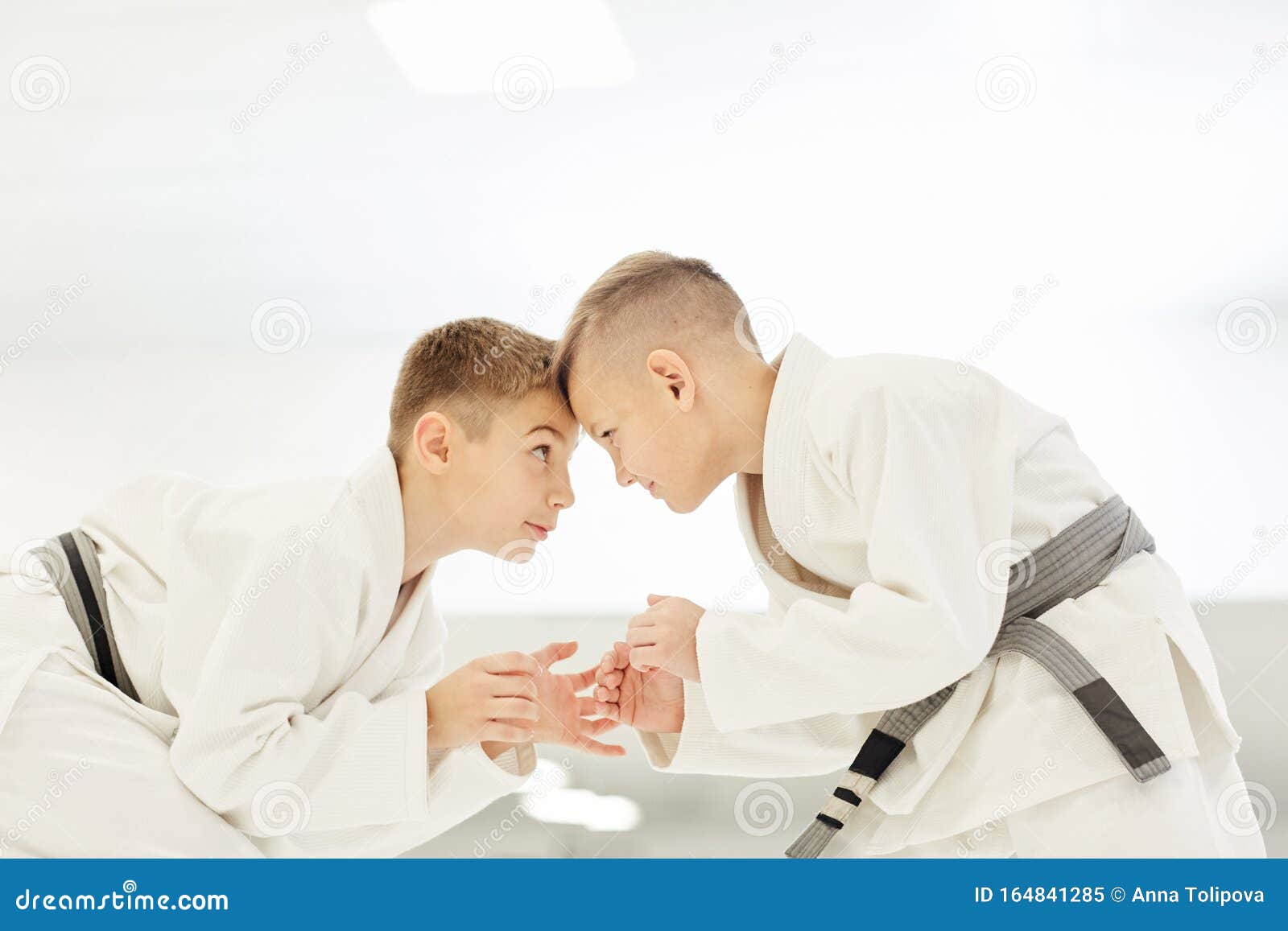 Boys practicing strikes stock image. Image of expertise - 164841285