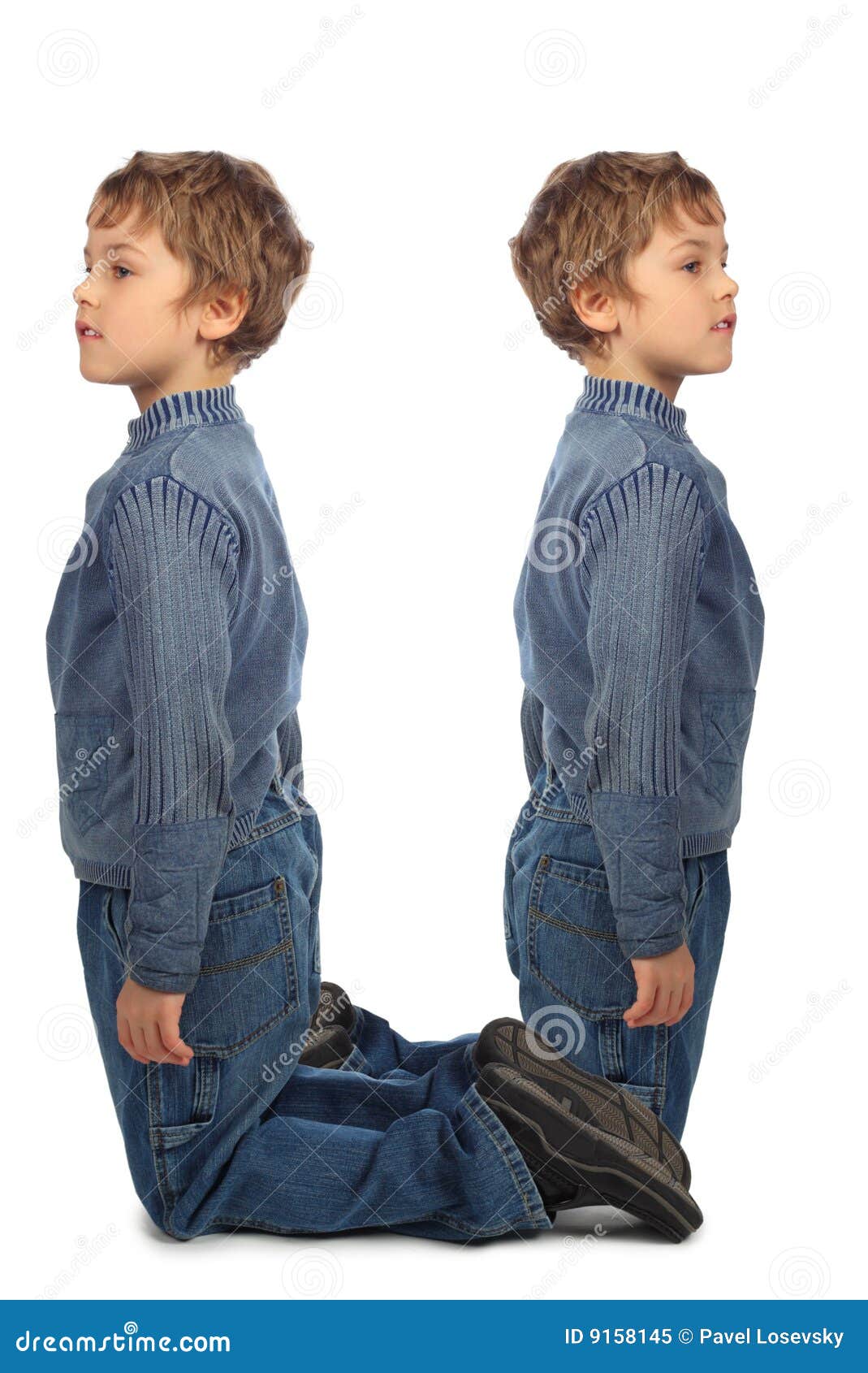 Boys represent letter U stock image. Image of represent - 9158145